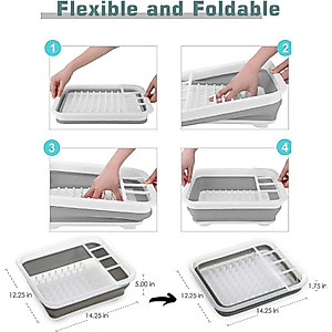 Dish Rack | Easy to Use | Collapsible | Compact & Portable Multi-Functional Dish & Vegetable Washing Basket