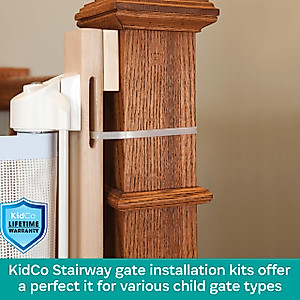 KidCo K13 Universal Gate Kit - Easy to Install on Wood Furniture, Dry Wall & Wrought Iron