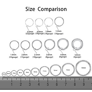 GAGABODY 16g Nose Ring Hoop Earrings Black Nose Hoops 16 Gauge Lip Rings Septum Hoop Seamless Septum Clicker 8mm Septum Ring Cartilage Earring Helix Earring Rook Earrings Nose Rings Surgical Steel