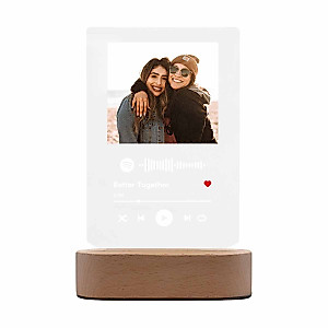 Personalized Acrylic Song with Photo Custom Acrylic Album Cover Gifts for Music Lover Friends Sister