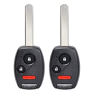NPAUTO Key Fob Replacement for Honda CR-V/CR-Z/Accord/Fit/Insight 2007 2008 2009 2010 2011 2012 2013 2014 2015 Keyless Entry Remote Key Fobs (MLBHLIK-1T, 3 Button, Pack of 2)