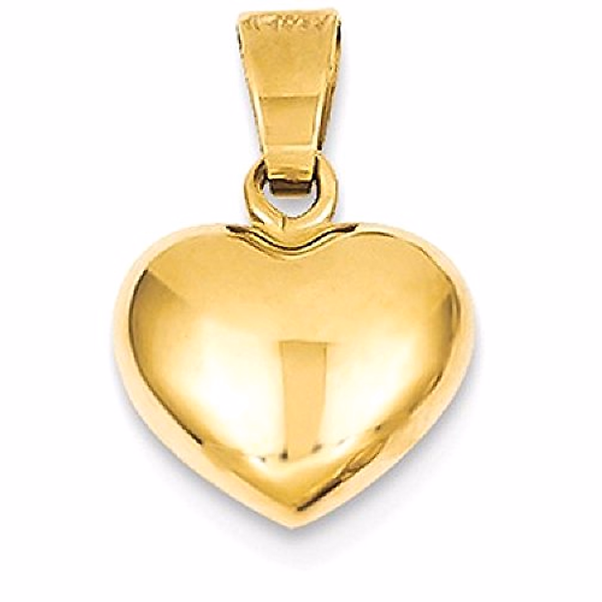 IceCarats 14K Yellow Gold Heart Necklace Love Pendant Charm Only
