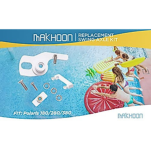 MAKHOON Pool Cleaner Replacement Parts C36 Swing Axle Kit for Polaris Zodiac 180/280/380 Pressure Cleaner
