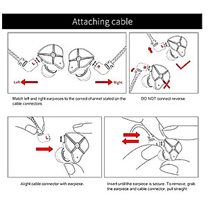 Hybrid Dual Drivers in Ear Monitors, 1DD+1BA HiFi Stereo Sound in Ear Earphone with Detachable Cable Sport Earbud Tuning Nozzles for IP Android Window (with Mic, Blue)