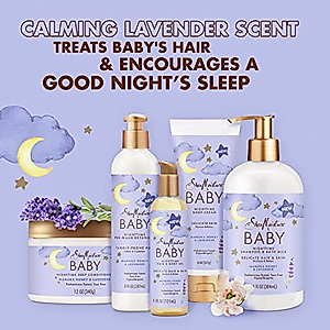 SheaMoisture Baby Hair and Body Oil for Delicate Hair and Skin Manuka Honey and Lavender Nighttime Hair and Skin Care Regimen 4.1 oz