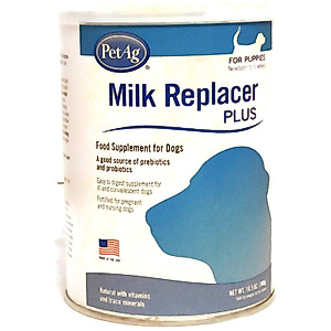Petag Milk Replacer Plus Food Supplement for Dogs 10.5 Ounce Powder for Puppies Newborn to 6 Weeks