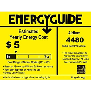 OUKANING Low Profile Ceiling Fan with Lighting, Enclosed Fan, 36 W, Ceiling Lighting, dimmable with Remote Control, 3 Files, Adjustable Wind Speed, Modern Bedroom (22 inches)