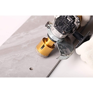 ABLE Vacuum brazed Diamond Dry Drilling bits Core bits with 5/8-11 for Porcelain Tile Granite Marble Stone Masonry Brick Medium Set(20/35/40/43/50/68mm)