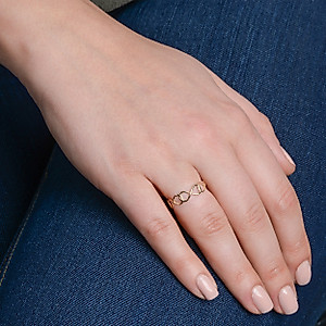 Kooljewelry 14k Yellow Gold Infinity Ring (size 5)