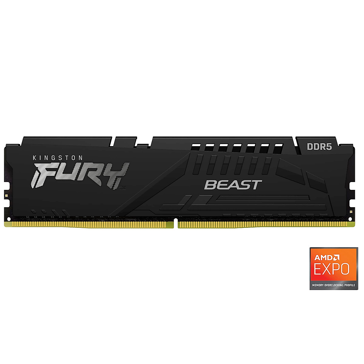 Kingston Fury Beast 32GB (2x16GB) 6000MT/s DDR5 CL36 Desktop Memory Kit of 2 | AMD Expo | Plug N Play | KF560C36BBEK2-32