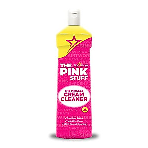 Stardrops - The Pink Stuff - The Miracle Cleaning Paste, Multi-Purpose Spray, Bathroom Foam Spray, Window & Glass Cleaner, and Cream Cleaner Bundle