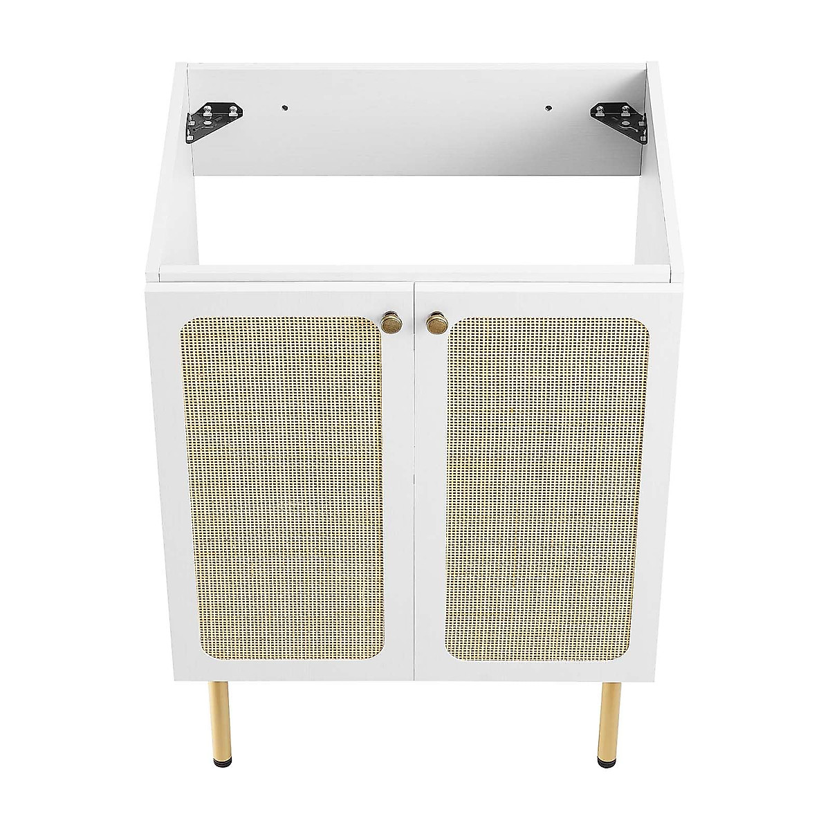 Modway Chaucer 24” Bathroom Vanity Cabinet in White (Sink Basin Not Included), 30 Inches