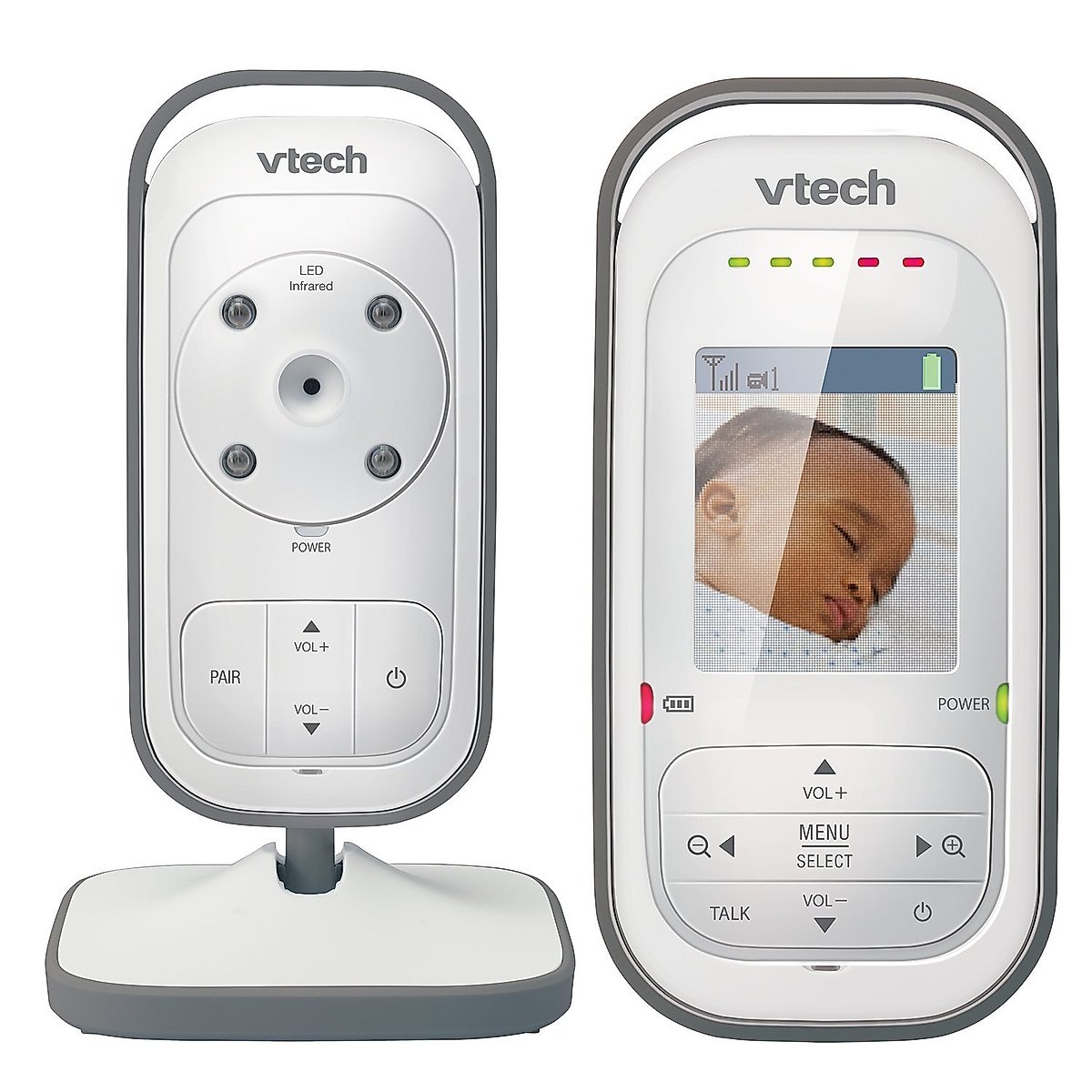 VTech VM511 Blue Video Baby Monitor with Automatic Infared Night Vision, Talk-Back Intercom, Digitized Transmission & 1,000 feet of Range