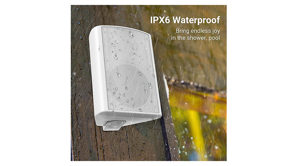 STUDIOFINIX Waterproof Bluetooth Speakers 6.5" for Indoor Outdoor use