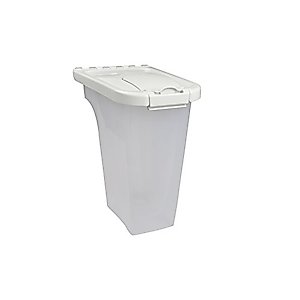 Van Ness 4-Pound Food Dispenser with Fresh-Tite Seal, White , Large (FD4), Clear