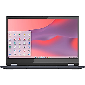 Lenovo Flex 3i 2-in-1 Chromebook, 15.6" FHD Touch-Screen Laptop. Intel Celeron N4500 Processor, 4GB RAM, 64GB eMMC+256GB Card, Intel UHD Graphics, Chrome OS, Abyss Blue, JVQ MP