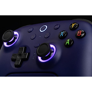 8BitDo Ultimate 2 Wireless Controller for Windows & Android, Gaming Controller with TMR Joysticks, Switchable Hall Effect/Tactile Triggers, RGB Fire Ring, 8Speed Wireless Tech, Purple