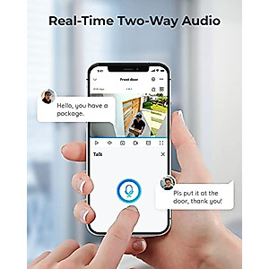 REOLINK Outdoor Security Camera System, 1080p Plug in WiFi Cameras with App for Home, Color Night Vision with Bulit-in Spotlight, 2-Way Talk, Motion Detection, SD Card Storage, Lumus (2 Pack)