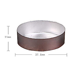 SUPVOX 500pcs Aluminum Tea Light Tins Tea Light Empty Case Containers Candle Making (Silver)