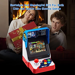 UNICO Neogeo Mini Arcade Japanese Version with 40 Pre-Loaded Classic SNK Games, 3.5' LCD Screen, HDMI and 2 Gamepad Ports