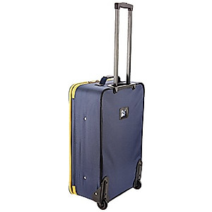 Rockland Journey Softside Upright Luggage Set, Expandable, Navy, 4-Piece (14/19/24/28)