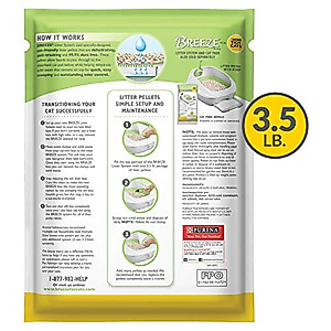 Purina Tidy Cats Litter, Breeze Litter Pellets to be Used with Breeze Litter System, Prevents Dust and Tracking, 3.5 LB Each (Pack of 2)