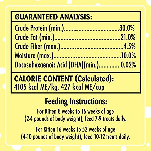 Temptations Kitten Treats, Chicken & Dairy and Salmon & Dairy, Crunchy and Soft Treat, 4-Pack Multipack (6.3 Ounce Per Pack)