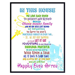 LARGE 11x14 - Wall Art - Wall Decor for Boys Room, Girls, Kids Bedroom, Family or Living Room - Positive Quotes - Inspirational Gifts - World - 11x14 print