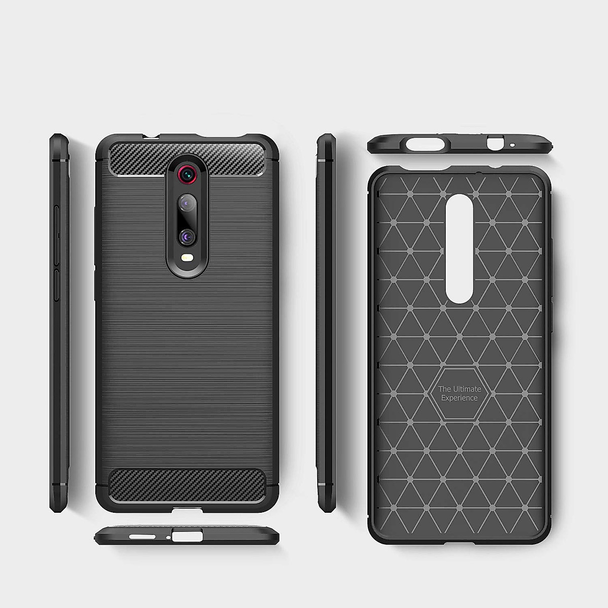 CruzerLite Case Compatible with Xiaomi Mi 9T Case, Compatible with Xiaomi Mi 9T Pro Case, Back Cover Anti-Scratch Shock Absorption Case for Xiaomi Mi 9T /9T Pro (Black)