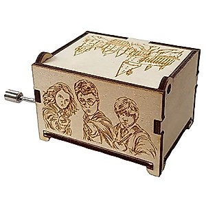 TheLaser'sEdge, Harry Potter Mini Music Box with Movies Hedwig's Theme, Gifts for Women, Men, Birthday, Christmas, Mother’s Day, Anniversary or Merchandise Decor - Standard