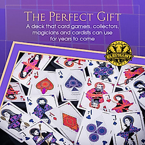 Mosaic Gemstone Playing Cards, Elegant Embossed and Foiled Deck of Cards with Fully Custom Designs with Free Card Game eBook, Premium Card Deck, Cool Poker Cards, Unique Colors for Kids & Adults
