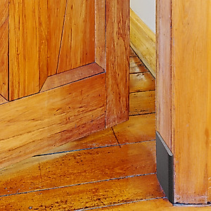 6 Pieces Self-Adhesive Door Corner Seals, Weather Stripping Draft Stopper, Door Frame Seal Corner Foam for Weather Protection, for Lsolation of Noise (Black)