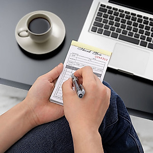 10 Pack Thank You Receipt Book, 3.4x5.5" Handheld 2-Part Carbonless Sales Invoice Book, Invoice Pad with Cardboard for Small Boutique Business, (50 Sets * 10Pack)