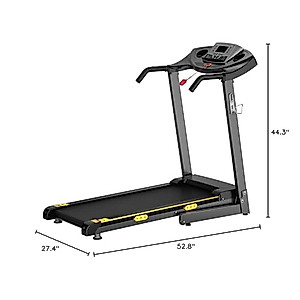 Auto Incline Treadmill 12-Level Automatic Incline Adjustment Folding Treadmill Electric Treadmill for HomeWorkout Running Machine Pre-Set Training Programs & Large LCD Display