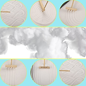 ZenChina Desktop Zen Garden Kit Meditation Decor Japanese Mini Zen Sand Garden