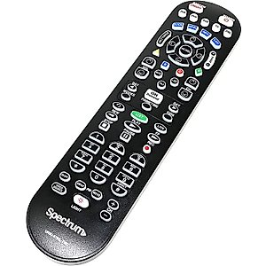Charter Spectrum TV Remote Control TIME Warner CLIKR-5 UR5U-8780L New | Compatible with Time Warner, Brighthouse and Charter Cable Boxes | keypad backlighting red Illumination