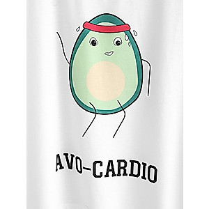 Floerns Women's 2 Piece Pajama Sets Cartoon and Graphic Print Sleepwear Tops and Drawstring Pajama Shorts A White L