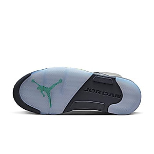 Nike Men's Air Jordan 5 Retro Sneaker, Silver/Green Bean-flint Grey, 10.5