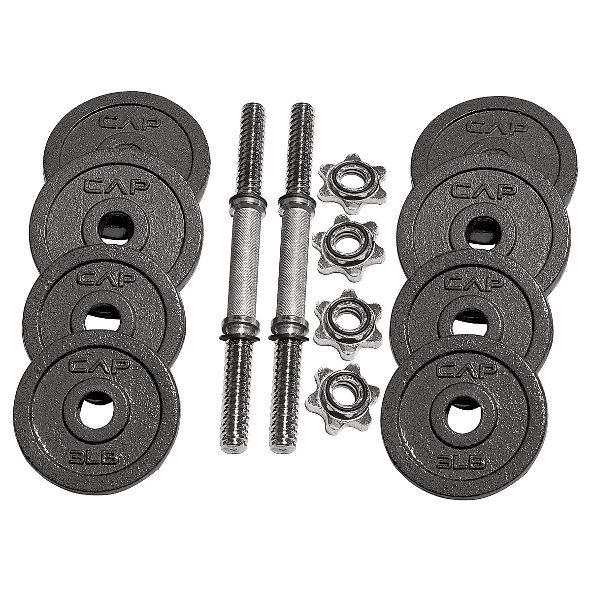 CAP Barbell RSW2-40T 40-Pound Adjustable Dumbbell Weight Set, a. Black, 40 LB, Pair