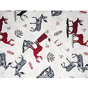 Pointehaven 180 GSM 100% Cotton Flannel Sheet Set - Queen, Northwoods Cream - Warm & Cozy - Pre-Shrunk -Deep Pockets - Elastic All Around-Comfy Double Brushed