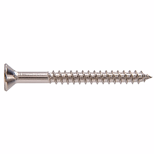The Hillman Group 1219 10 1-1/2 in. Nickel Plated Flat Head Phillips Wood Screw 30-Pack