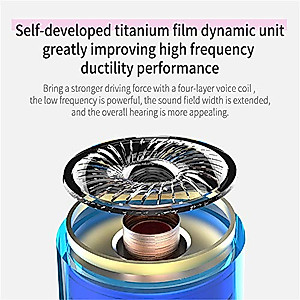 YINYOO KZ ZSN in-Ear Earbuds New 1DD 1BA HiFi Monitor Earphones Noise Cancelling Wired Earbuds Balanced Armature Dynamic Driver Hybrid Headphones with Microphones(Black mic)