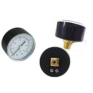 CMP Pressure Gauge 0-60 PSI for Pentair and Hayward Pool Filter Back Mount