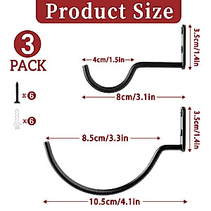 AQAREA Wall-Mounted Wine Hook: Hanging Wine Bottle Wall Holder - Set of 6 Metal Wall Red Wine Rack