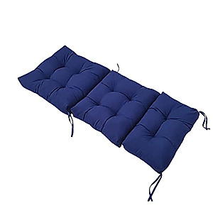High Back Chair Cushion 52 Inch, Deep Seat Patio Seat and Back Cushion, Non-Slip Rocking Chair Cushion, High Back Patio Garden Lounger Chair Cushions (Navy Blue, 52x22 in)