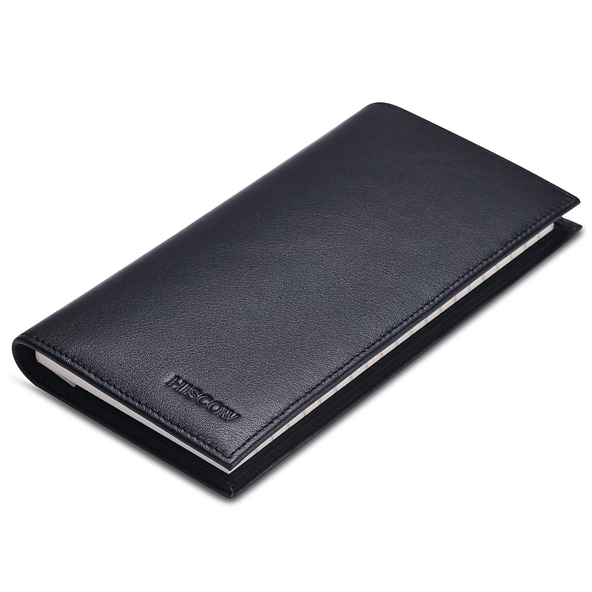HISCOW Minimalist Checkbook Cover - Full Grain Leather