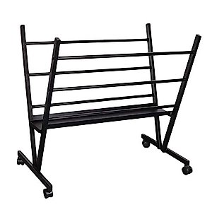Falling in Art Metal Print Rack, Drying Display, Storage Stand for Artworks, Posters, Prints, Great Assistant for Shows & Galleries, Easy Moving with Rolling Casters, Well Hold 170Lb