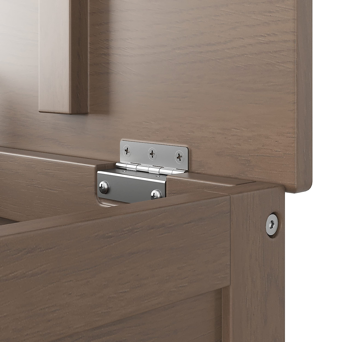 Child Craft Harmony 33” Wood Toy Box, Large Storage Chest, Plenty of Storage, 2 Safety Hinges, Standard Ventilation Hole on Back, 6 Cubic Feet of Storage (Dusty Heather)