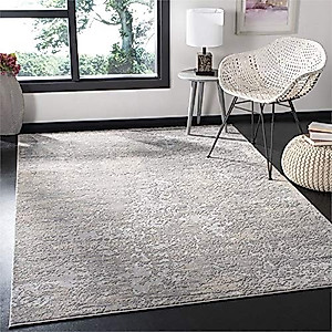 SAFAVIEH Invista Collection Area Rug - 9' x 12', Grey & Cream, Modern Abstract Design, Non-Shedding & Easy Care, Ideal for High Traffic Areas in Living Room, Bedroom (INV434F)