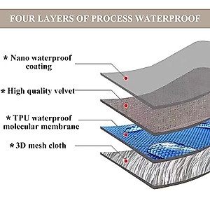 STACYPIK Waterproof Beige Sofa Cushion Covers Dog Couch Cover for 3-4 Cushion Couch Water Resistant Slipcover Furniture Protector Non-Slip Pet Protector Cover Leak Proof Couch Cover-71X134IN